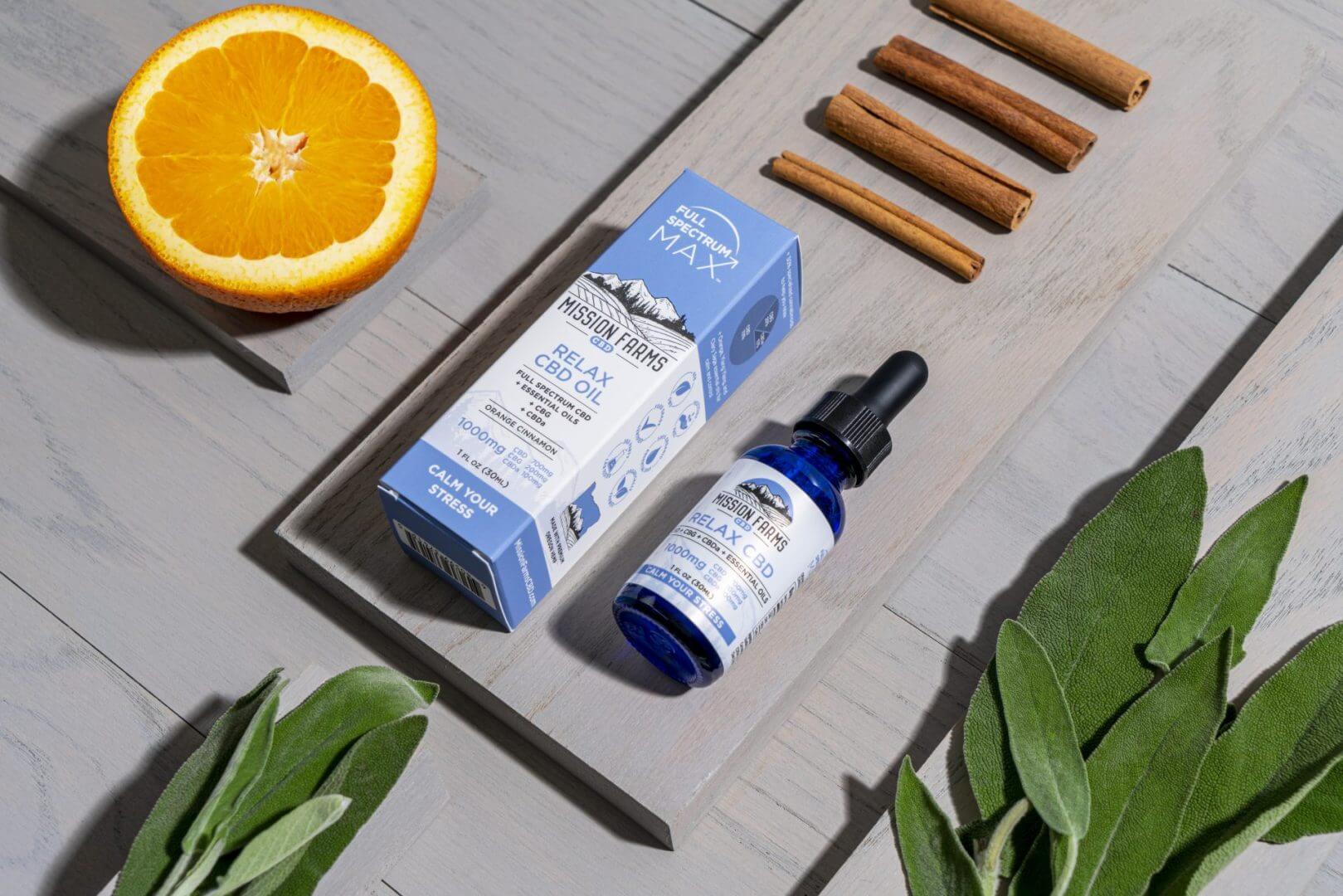 Full Spectrum Max Relax CBD Oil - Mission Farms CBD