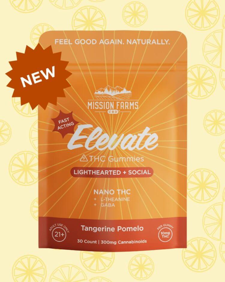 NEW Elevate Delta-9 THC Gummies | 10mg Fast-Acting Hemp THC