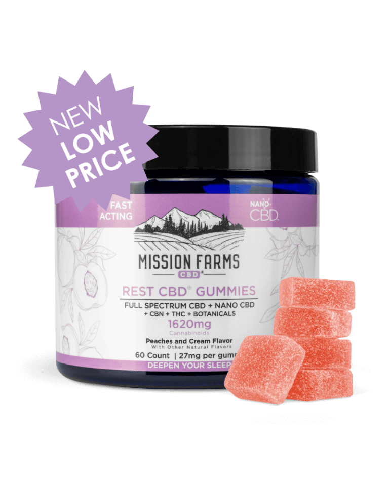 Rest CBD Gummies with Nano CBD - Mission Farms CBD